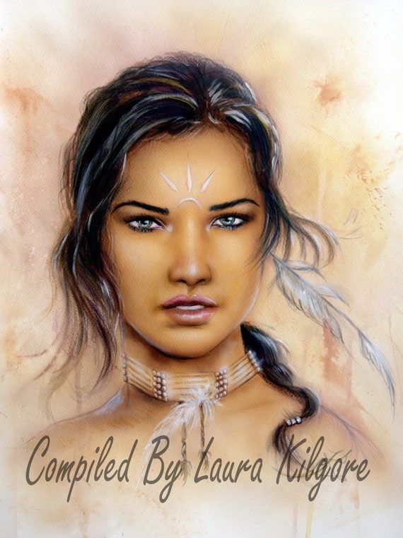 Beautiful Native Indian Women Painting