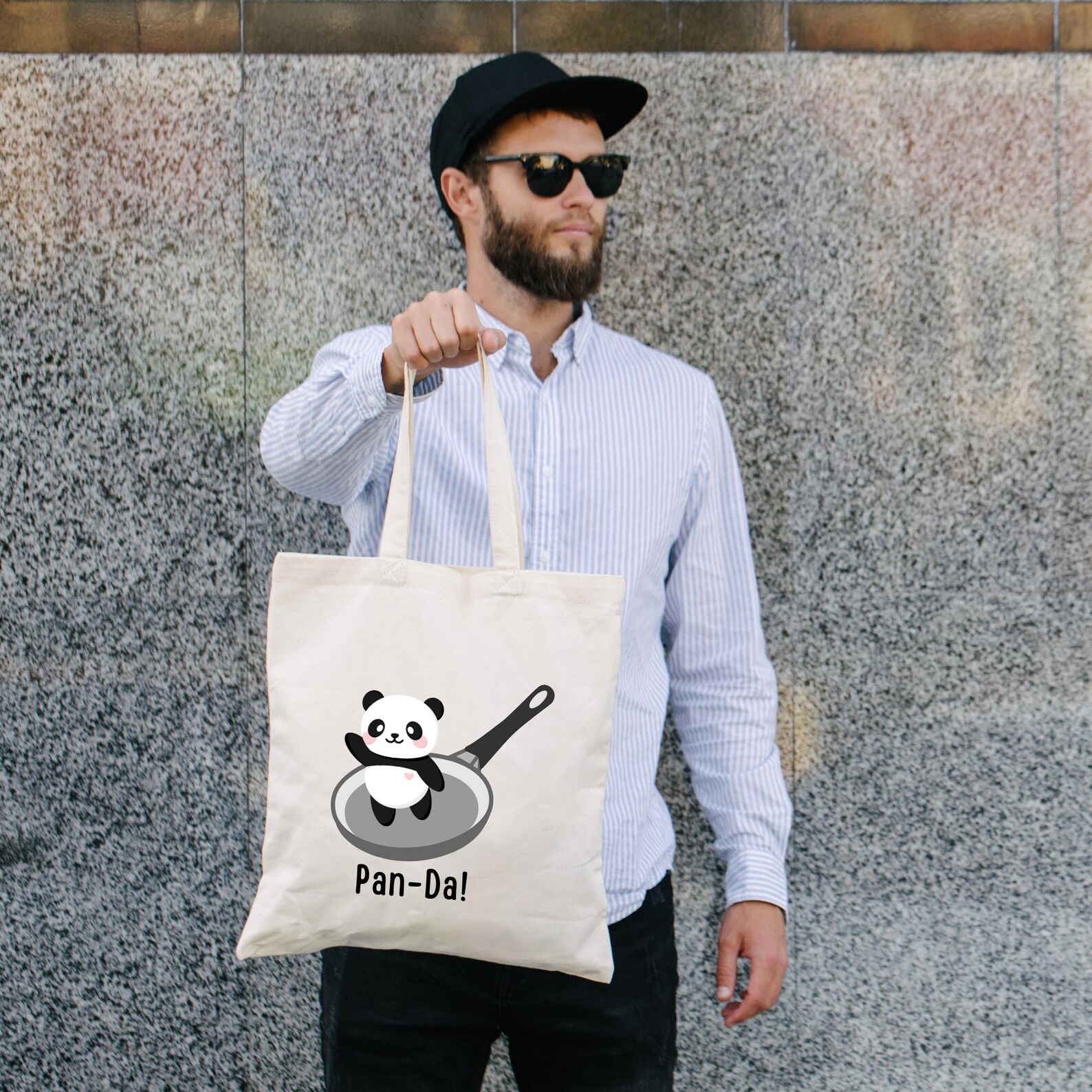 Panda Cooking Pan Tote - Fun Kids Shoulder Bag, Wildlife Christmas Gift ...