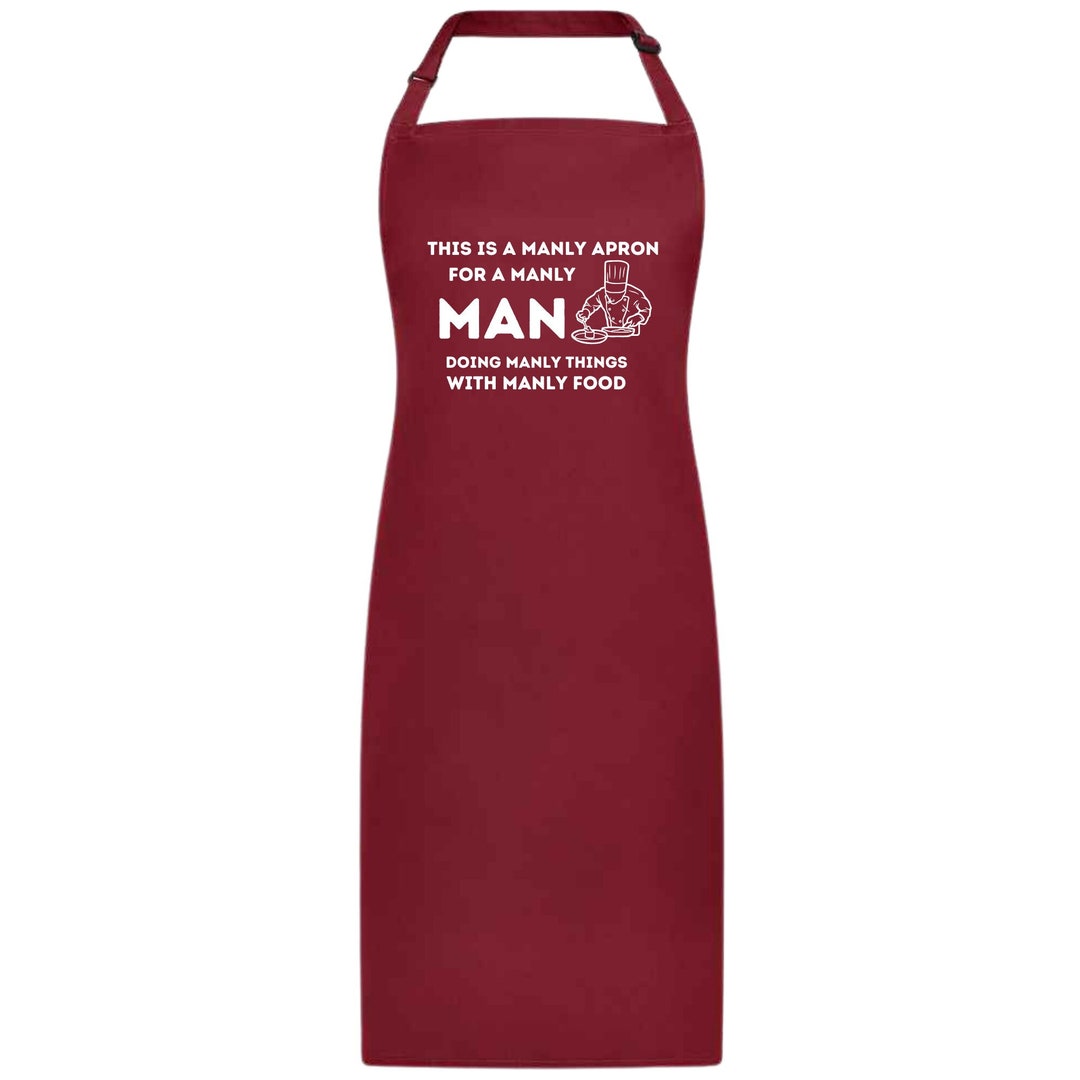 This is a Manly Apron Funny Aprons for Men Women Novelty Chef Kitchen ...
