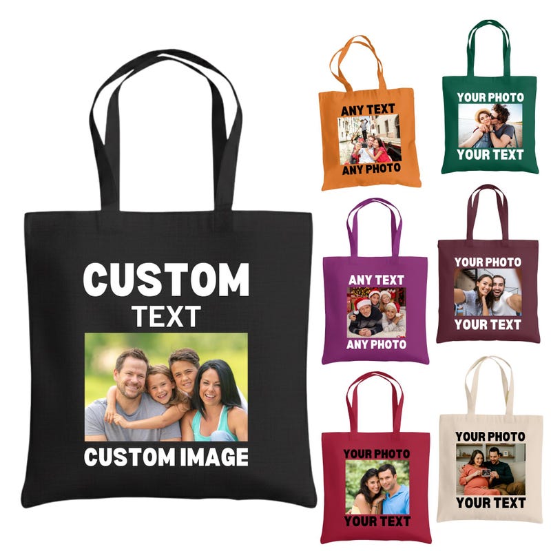 Custom Image Shoulder Bag - Etsy UK