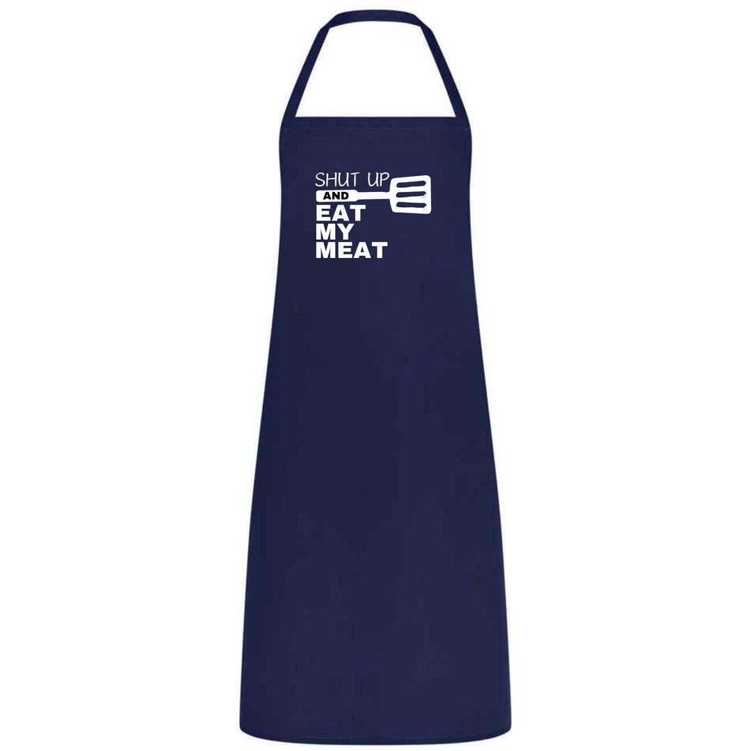 Shut up and Eat My Meat Apron – Funny BBQ Apron for Men, Husband ...