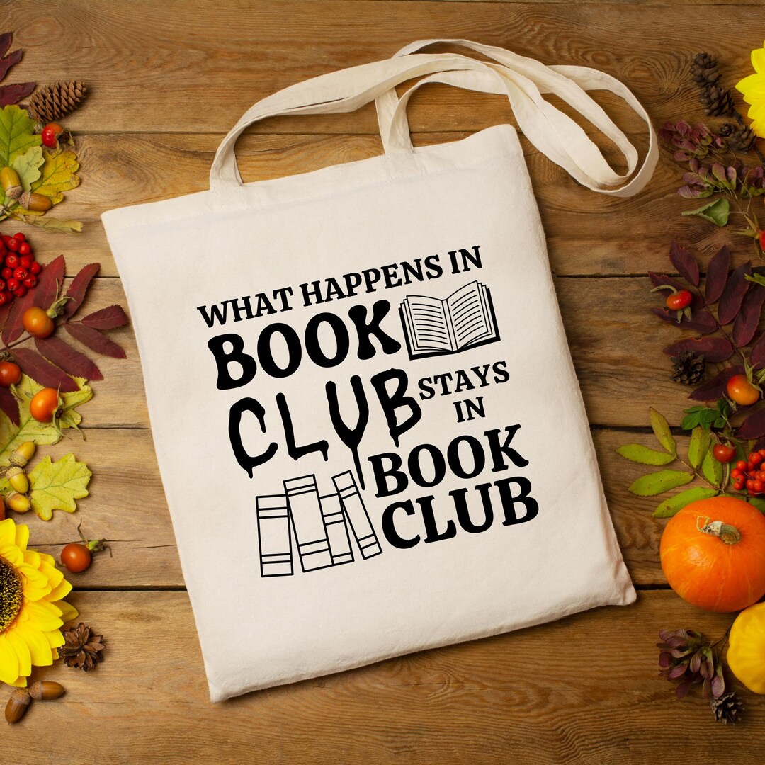 What Happens in Book Club Tote Bag, Book Club Secret Keeper Tote ...