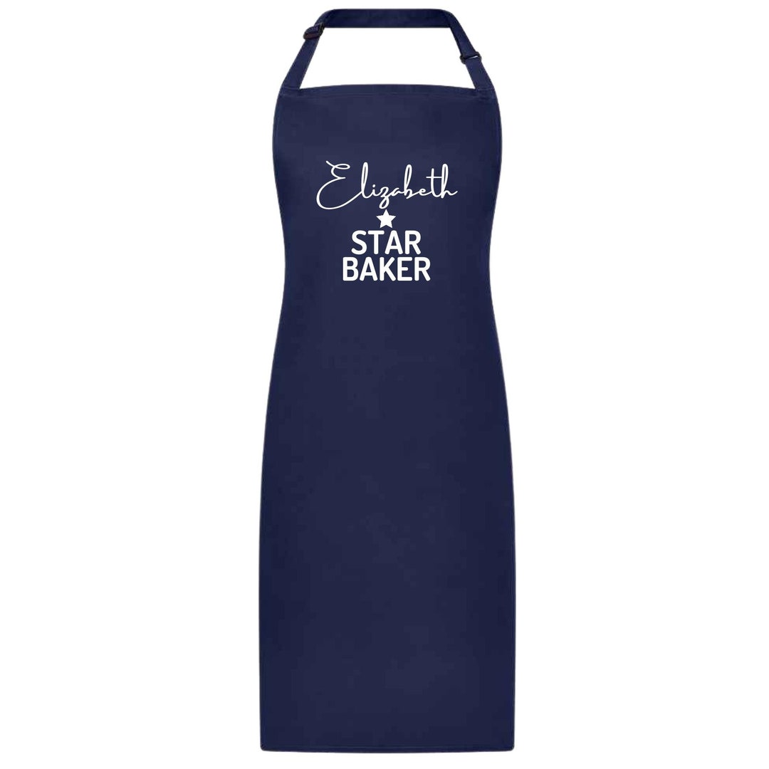 Personalised Star Baker Apron - Custom Cooking Apron for Women and Men ...