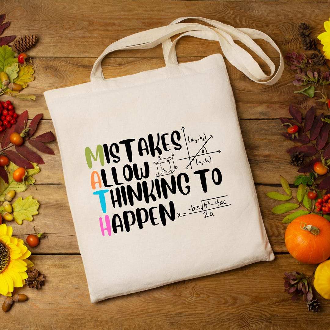 Geometric Math Teacher Tote Bag - Women's Gift | Stylish Math Teacher ...