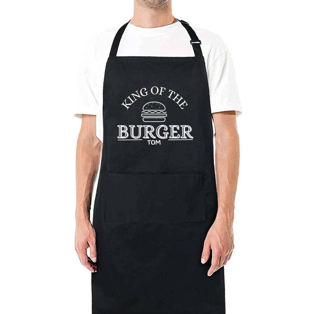 Custom King of the Burger - Personalised Burger Apron - Personalized ...