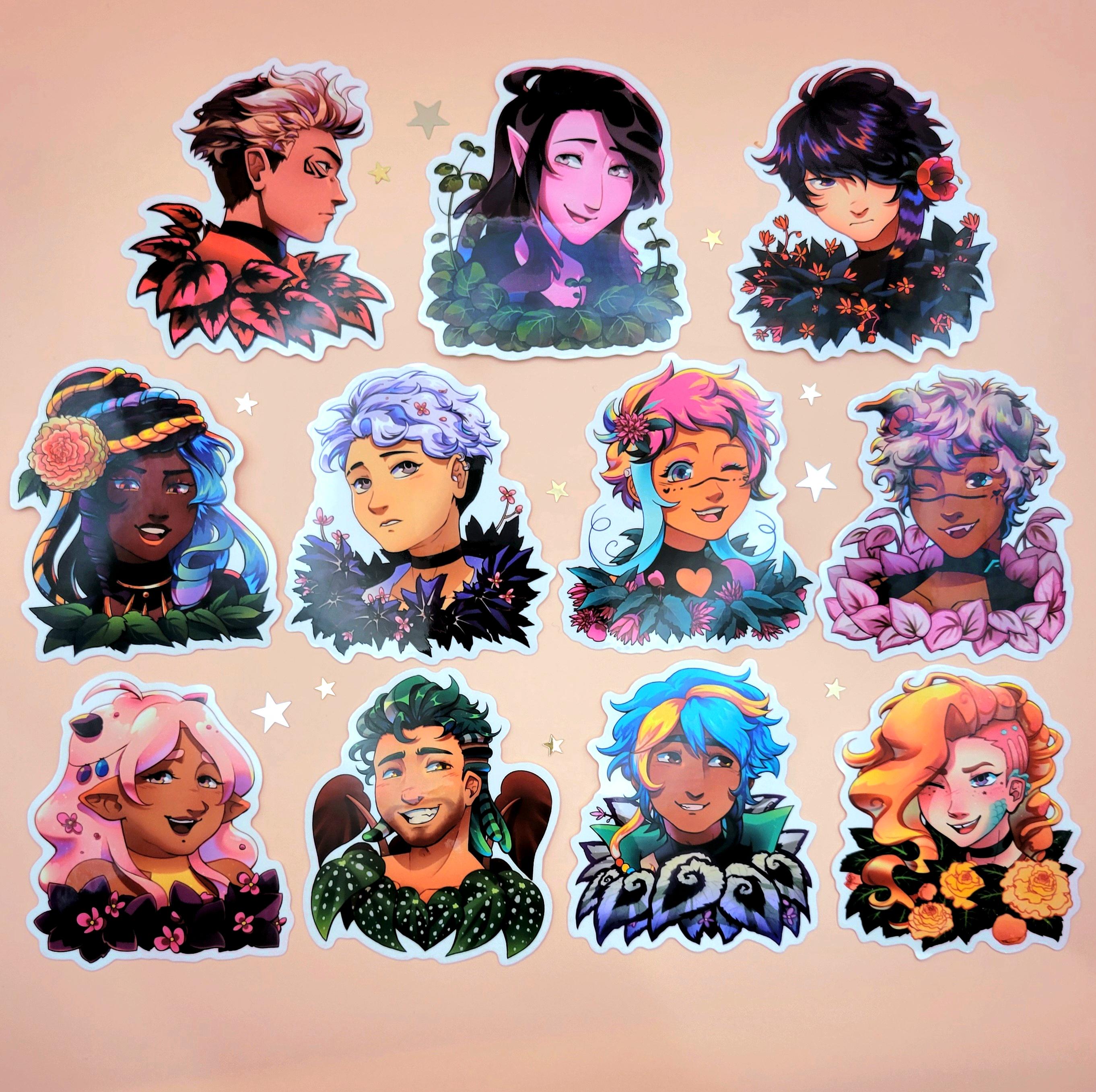 Begonia Flora I Was a Teenage Exocolonist Character Stickers 3 In - Etsy