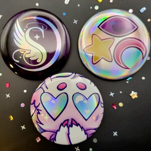 Seraphic Holographic Pins - Etsy