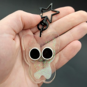 Glitter Shaker Tbh Btw Idk Creature Keychain - Etsy