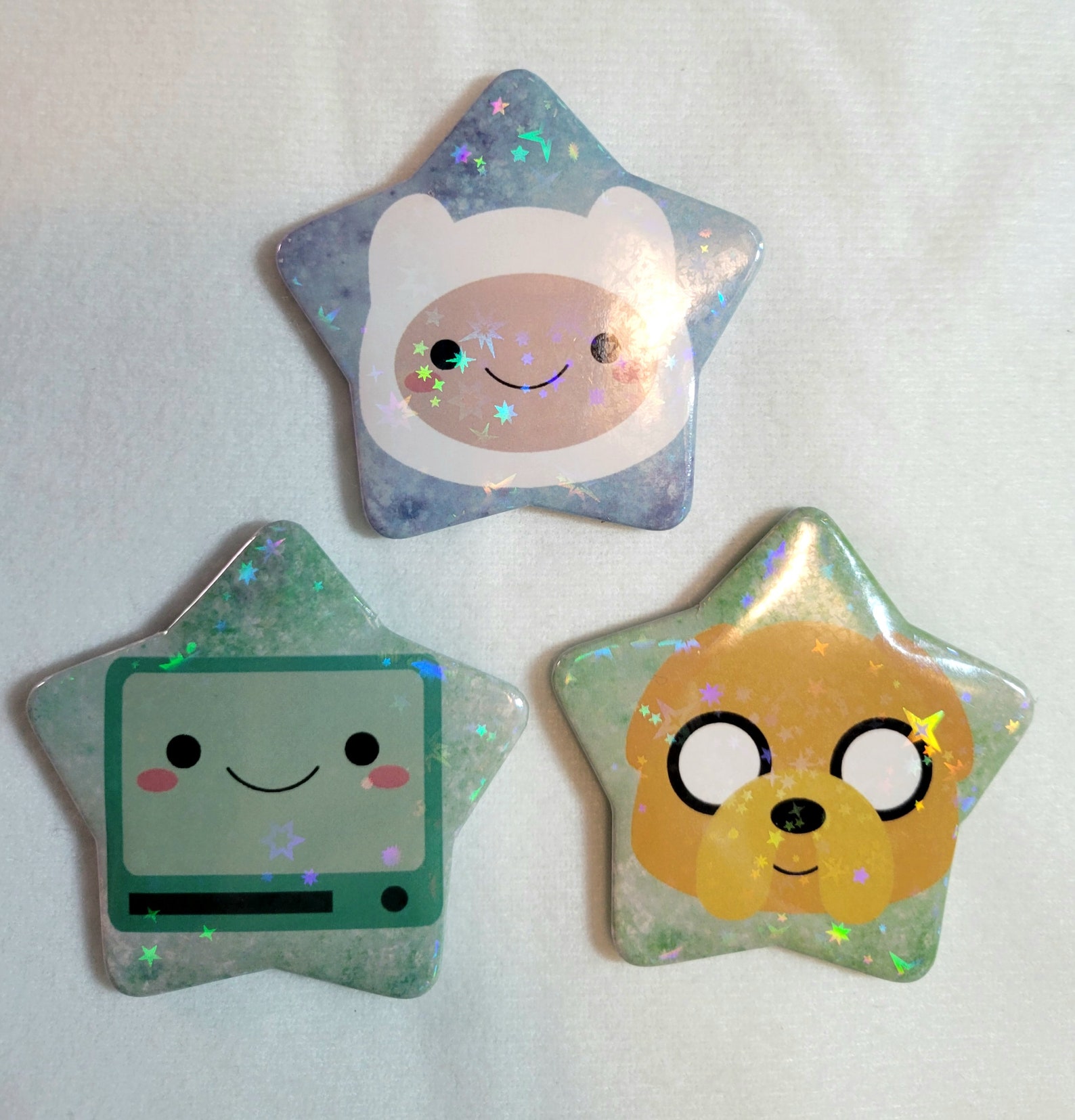 Fandom Star Pins With Star Holographic Overlay - Etsy