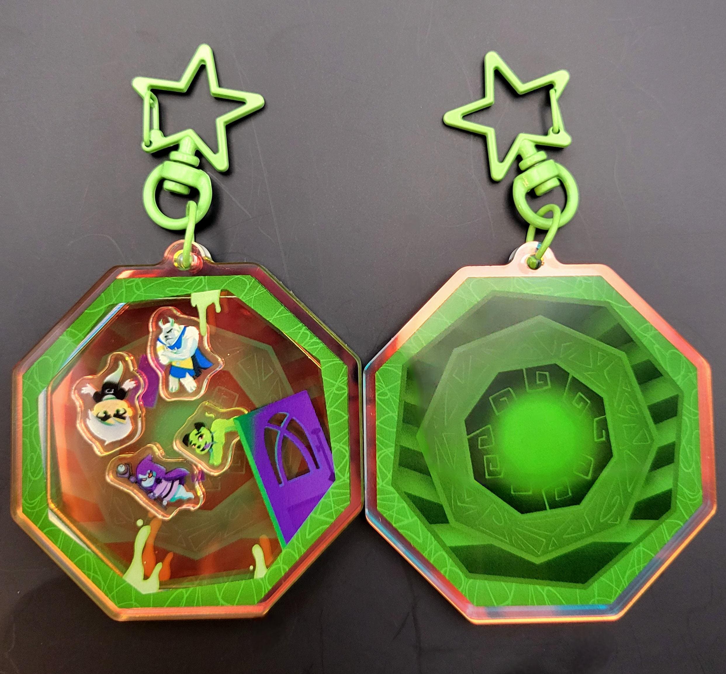 IWATEX and DP Shaker Keychains With Rainbow Holographic - Etsy