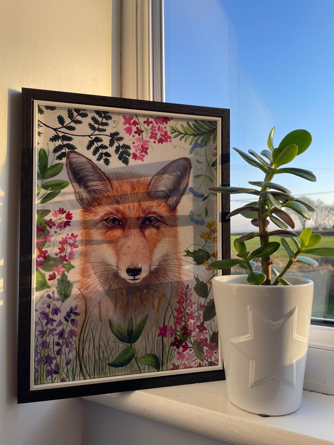 A4 Fox Art Print With Signature, Animal Lovers, Gifts for Her, Wildlife ...