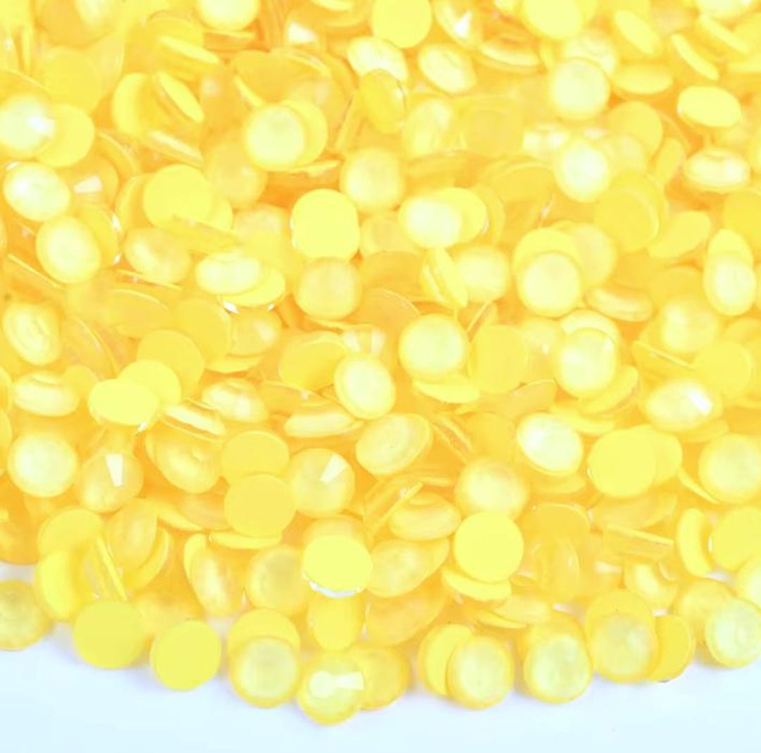 Fluorescent Neon Yellow Glass Glow in UV Light Non-hotfix - Etsy
