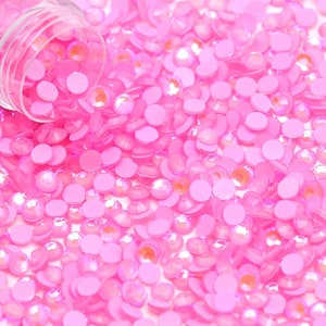 Luminous Pink Glowing Glass Non-hotfix Rhinestones - Etsy