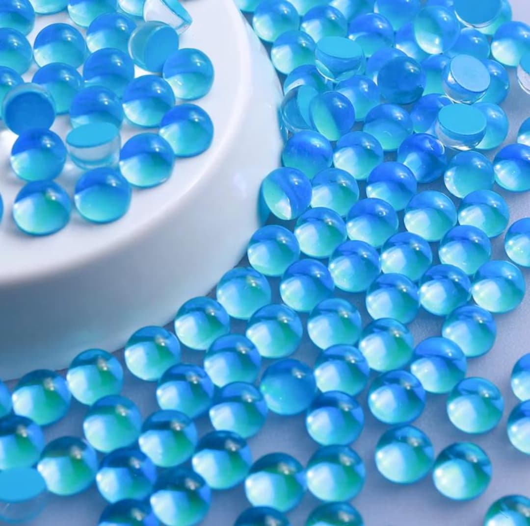 Mermaids Tear Aqua Blue Glass Rhinestones - Etsy