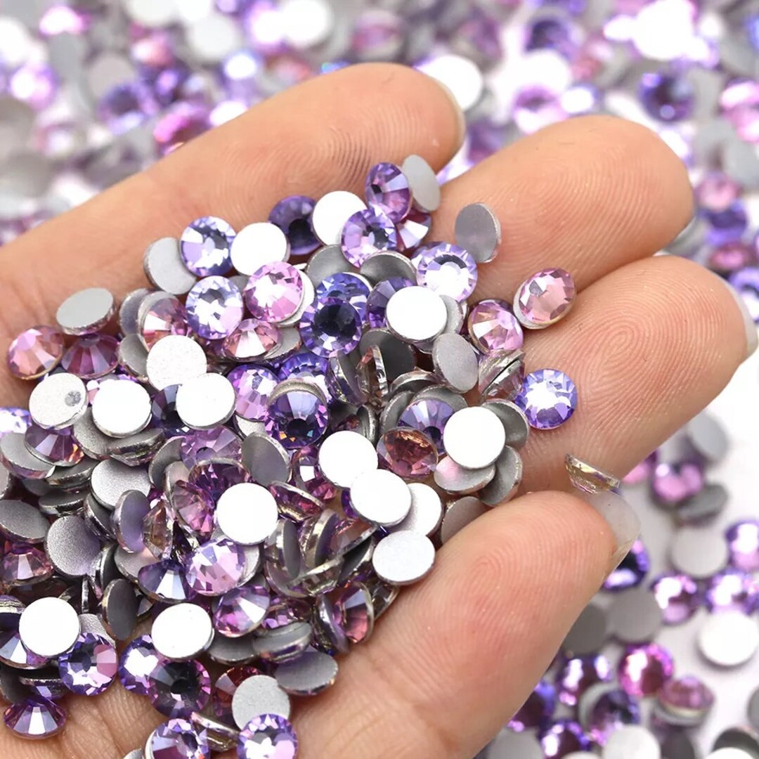 Purple Surprise Glass Non-hotfix Rhinestones - Etsy