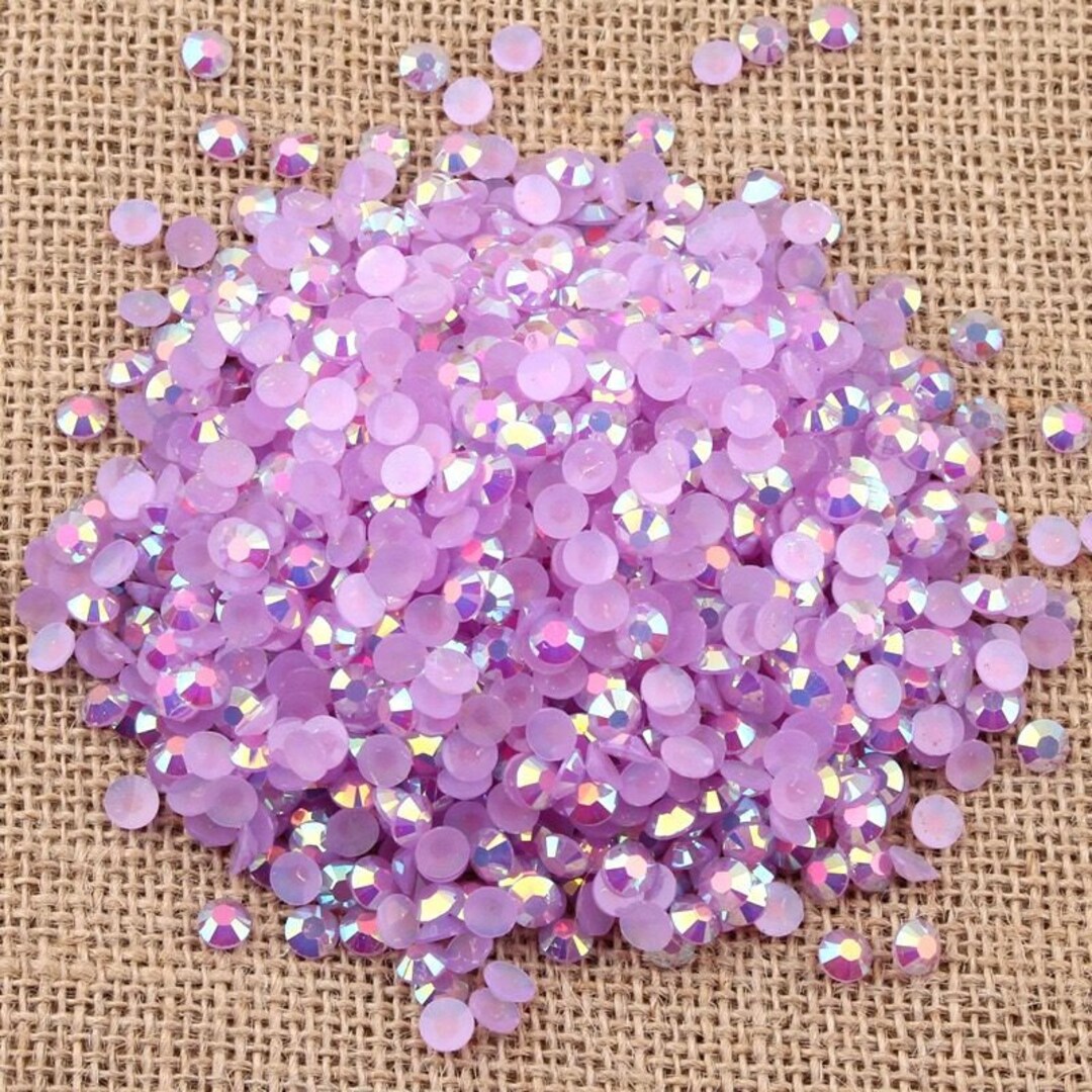 Light Amethyst AB (lt Purple AB) Jelly Non-hotfix Resin Rhinestones - Etsy