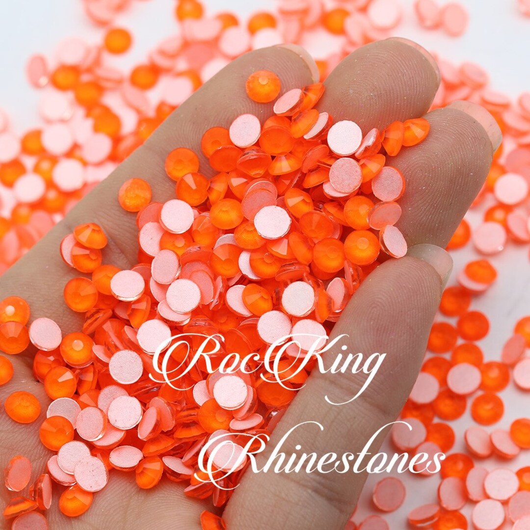 Neon Orange Glass Glow in UV Light - Etsy