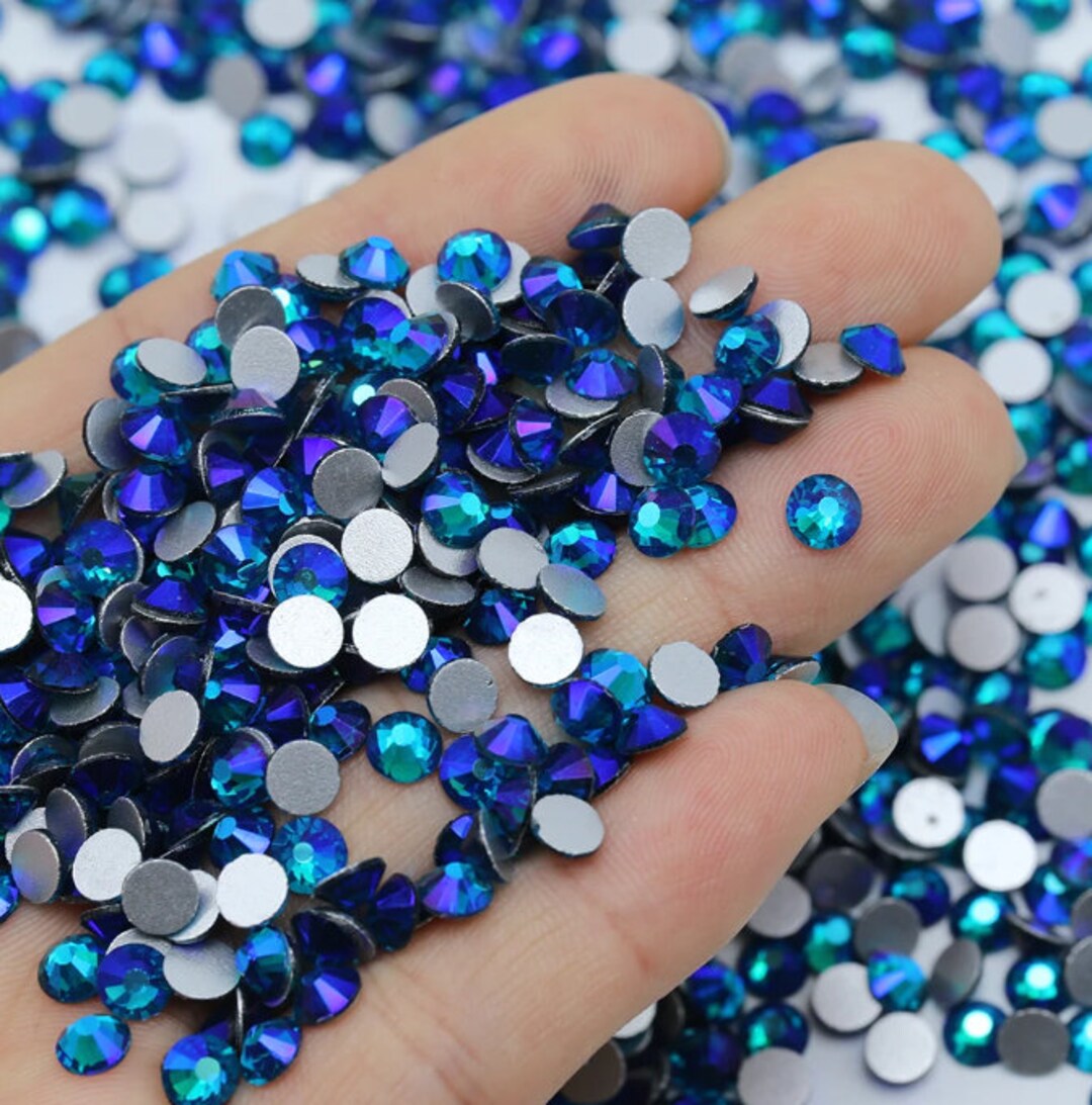 Blue Zircon AB Glass Non-hotfix Rhinestones - Etsy