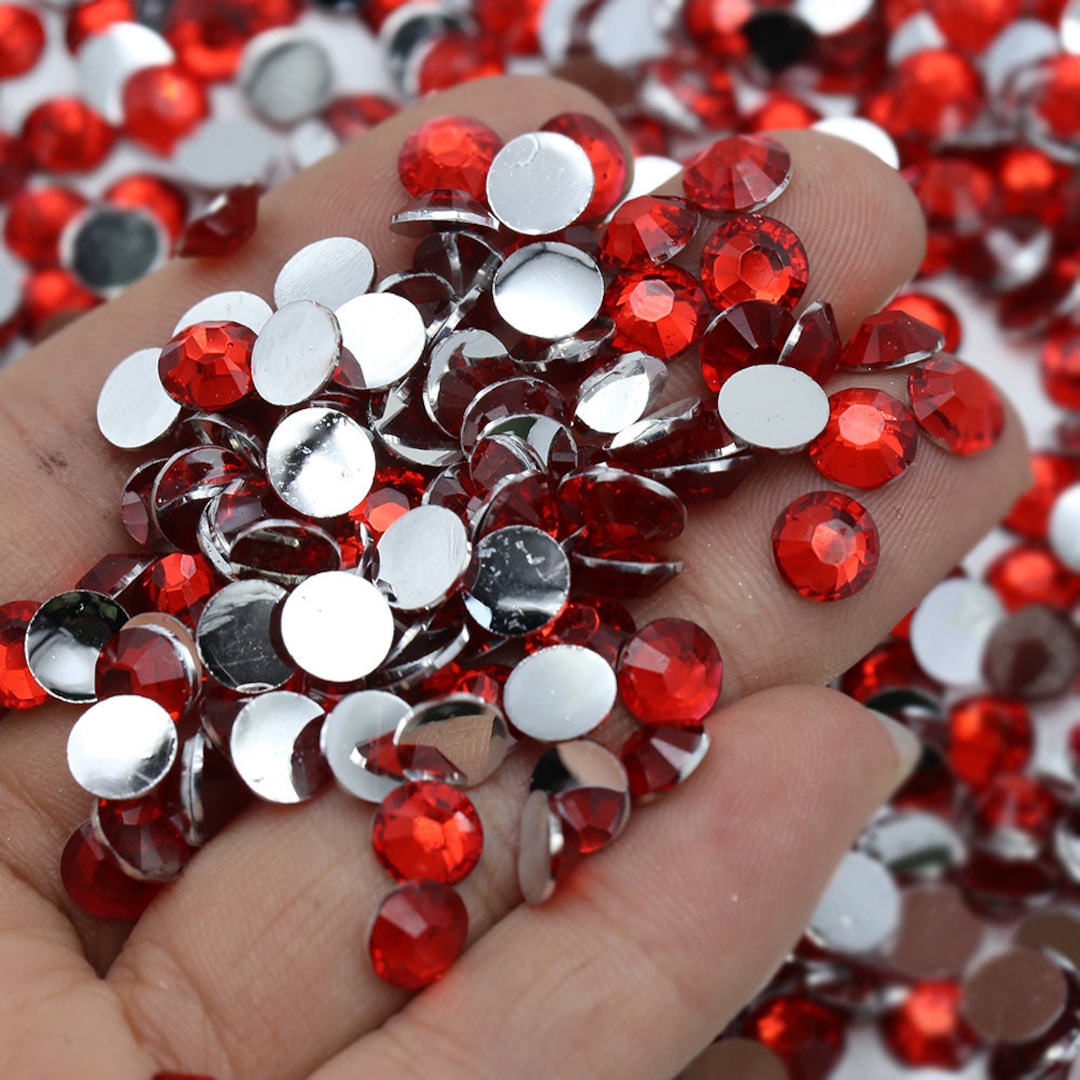 Lt Siam (light Red)-resin Rhinestones-bling-500/1000/3000pcs-2mm-3mm ...