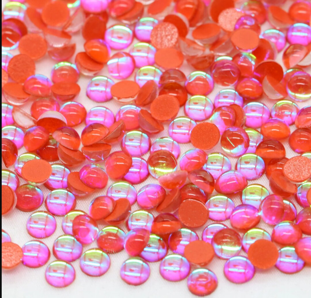 Mermaids Tear Red-glass Rhinestones-ss6-ss8-ss10-ss12-ss16-ss20-nail ...