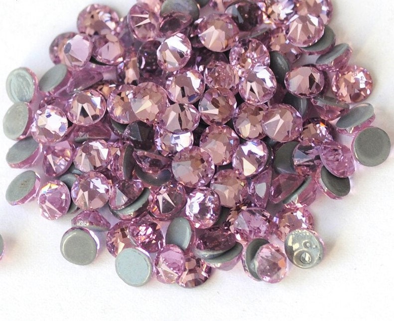 Hotfix Light Rose light Pink Rhinestones-iron On-ss6 | Etsy
