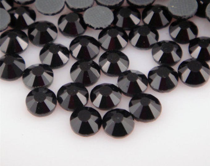 Hotfix Black Rhinestones-iron On-ss6 2mmss10 3mmss16 - Etsy