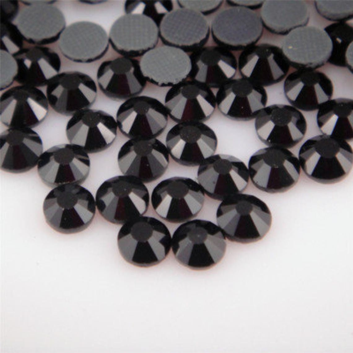 Hotfix Black Rhinestones-iron On-ss6 2mmss10 3mmss16 - Etsy