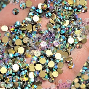New-tropical Blue AB Glass Rhinestones-non-hot Fix-ss6-ss8-ss10-ss12 ...
