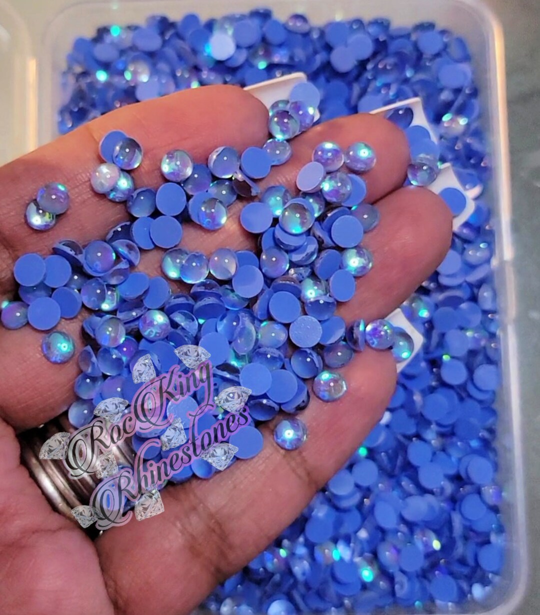 Mermaids Tear Aqua Blue-glass Rhinestones-ss6-ss10-ss16-ss20-nail Art ...