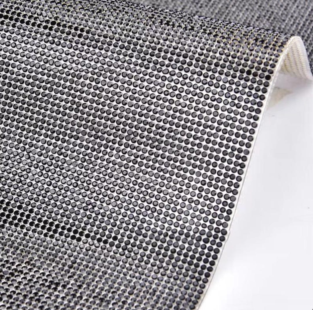 NEW Black Self Adhesive Rhinestone Mesh Sheet - Etsy