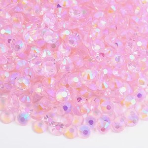 Transparent Lt Rose AB Glass Non-hotfix Rhinestones - Etsy