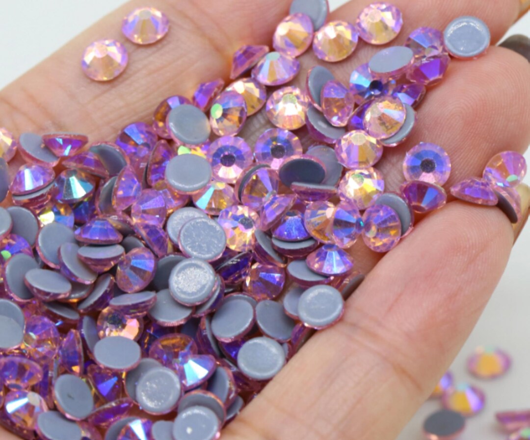 Hotfix Lt Pink AB (lt Rose AB) Glass Rhinestones - Etsy