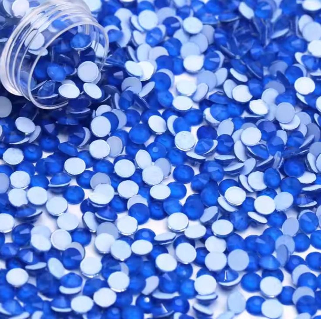 Neon Blue Glass, Non-hotfix UV Light Glow, DIY Crystals S6-SS10/SS12 ...