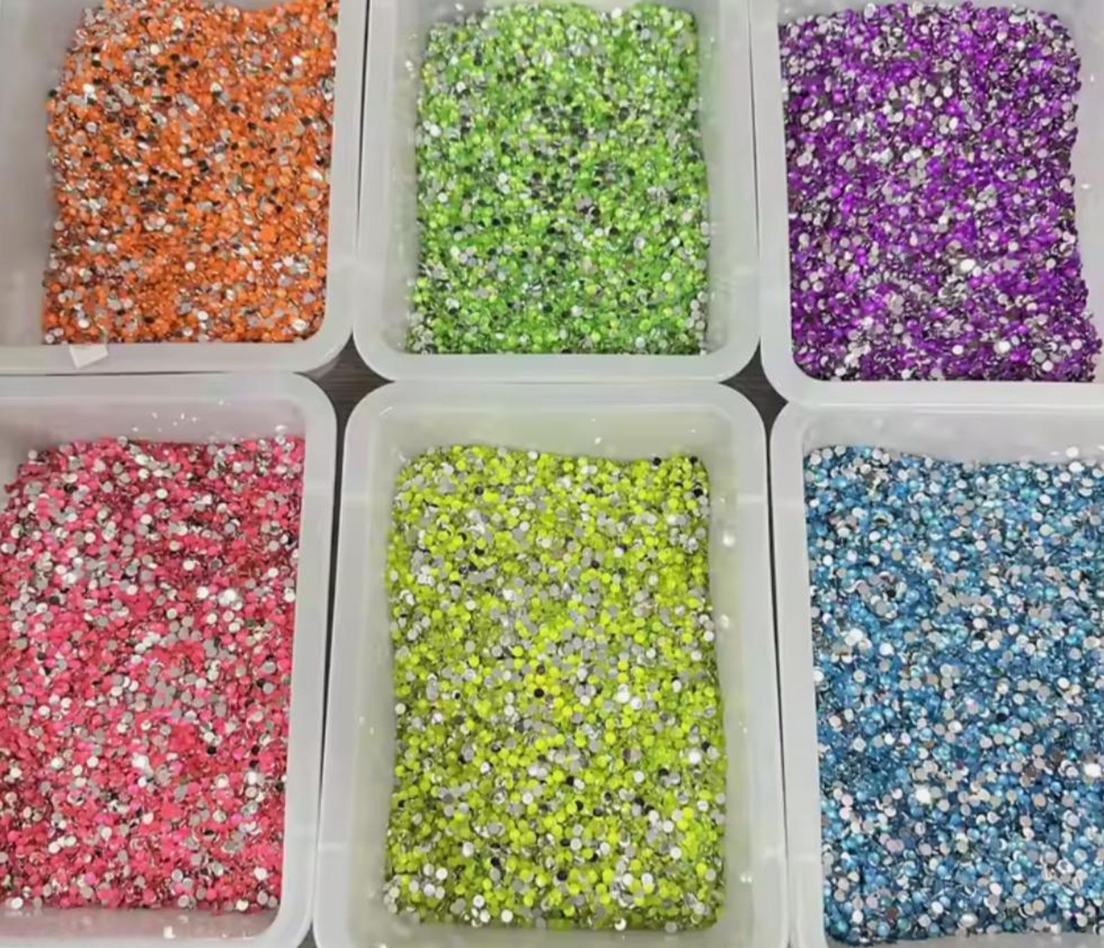 New*neon Orange Glow Under UV Light Fluorescent Resin Rhinestones - Etsy