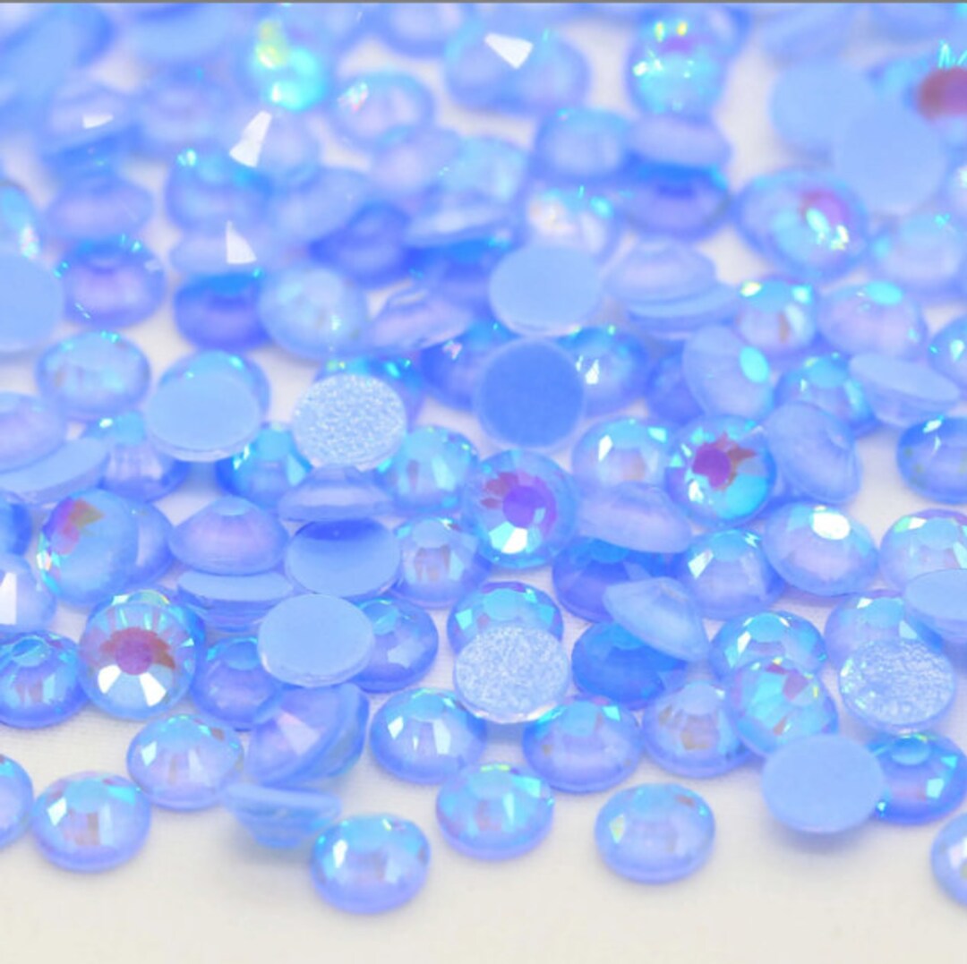 NEW Fluorescent Neon Powder Blue AB Glass-glow in UV Light-non-hot Fix ...