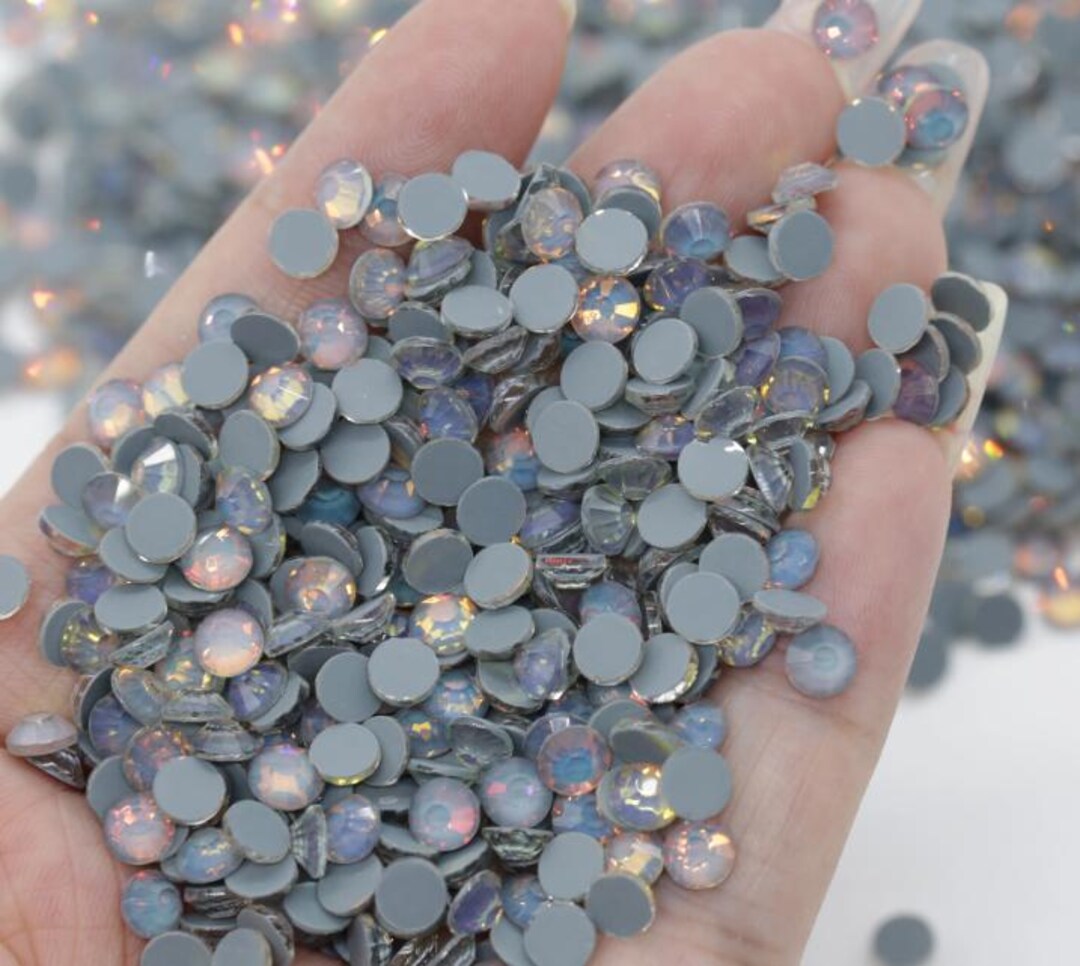 NEW* Mocca Gray Skies Opal Glass Non-hotfix Rhinestones - Etsy