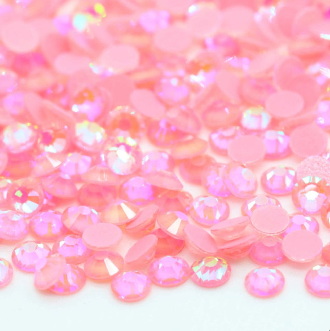 NEW* Fluorescent Neon Pink AB Non-hotfix Glass Glow in UV Light - Etsy