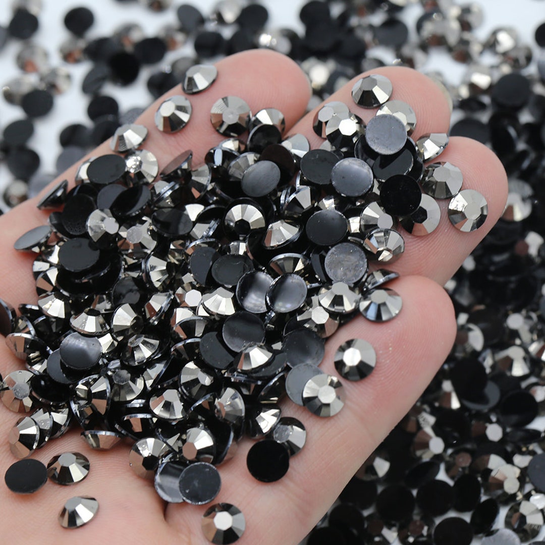 Jet Hematite Jelly Non-hotfix Resin Rhinestones - Etsy