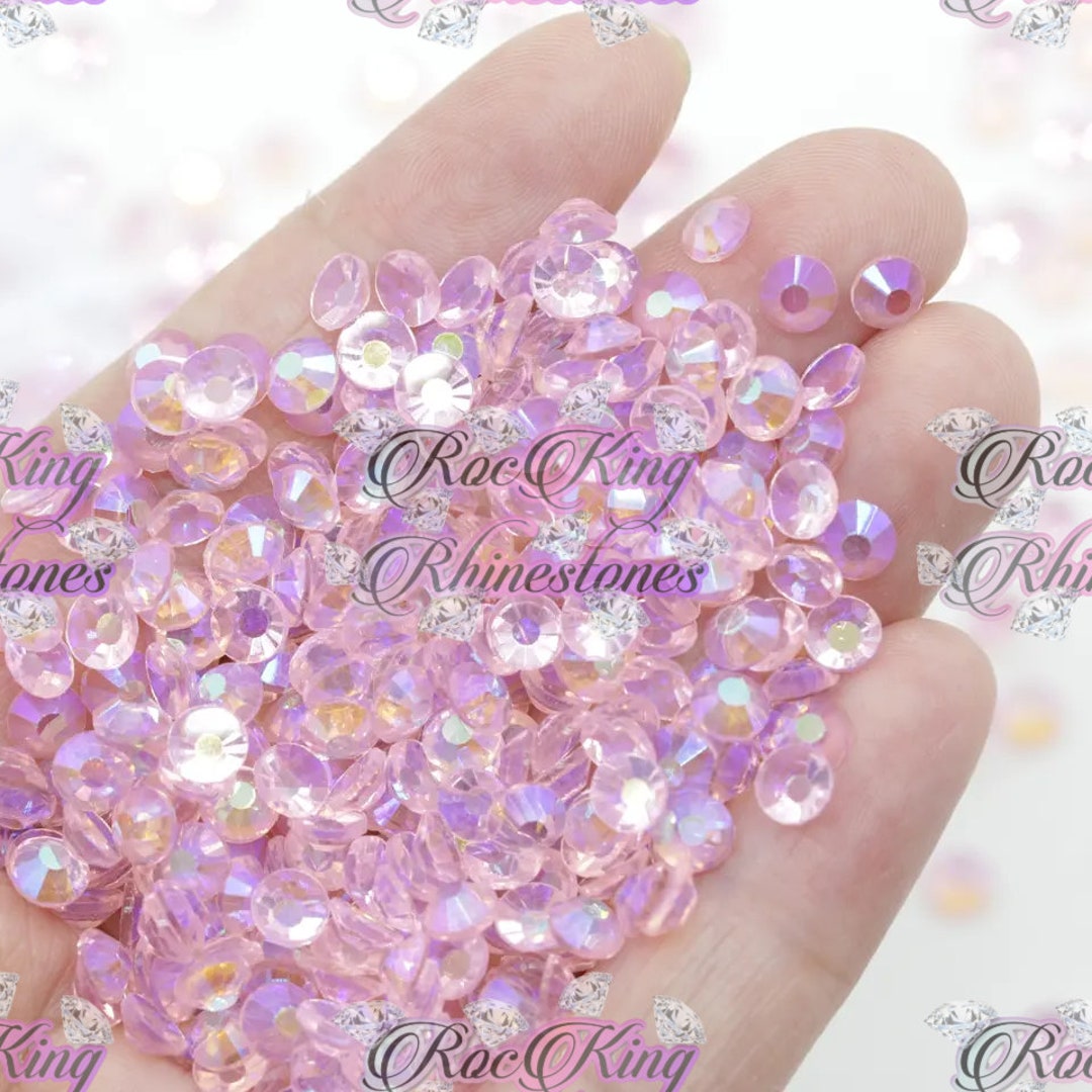 Transparent Lt Rose AB Glass Non-hotfix Rhinestones - Etsy