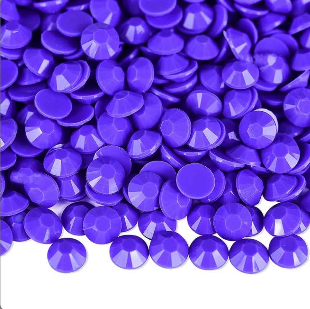 NEW* Solid Dark Blue Jelly (NO AB Coating) Non-hotfix Rhinestones - Etsy
