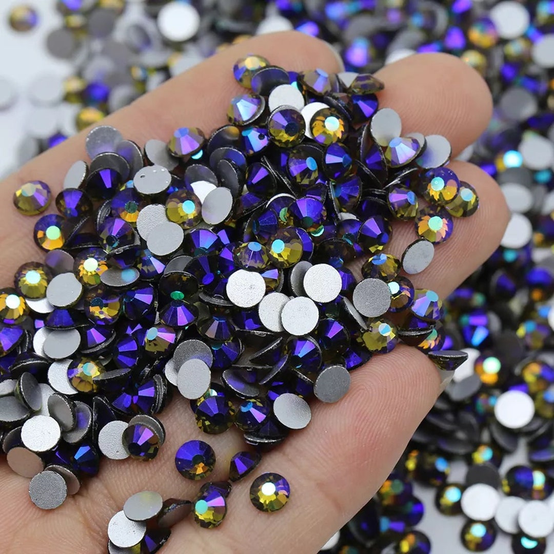 Olivine Blue AB Glass Rhinestones - Etsy