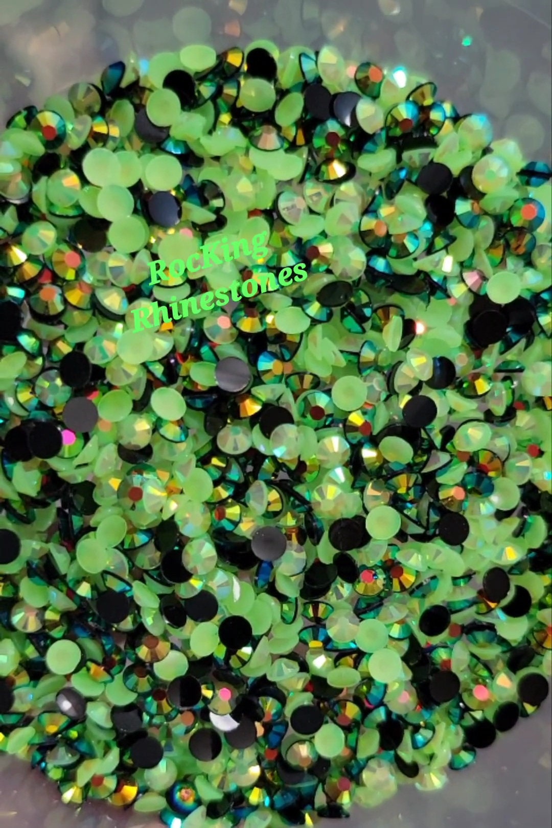 Goblin Goo Jelly Mix-non-hotfix Flatback Rhinestones-approx. 1000pc 2mm ...