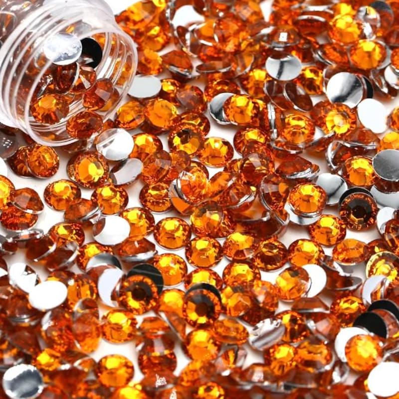Orange Rhinestone - Etsy