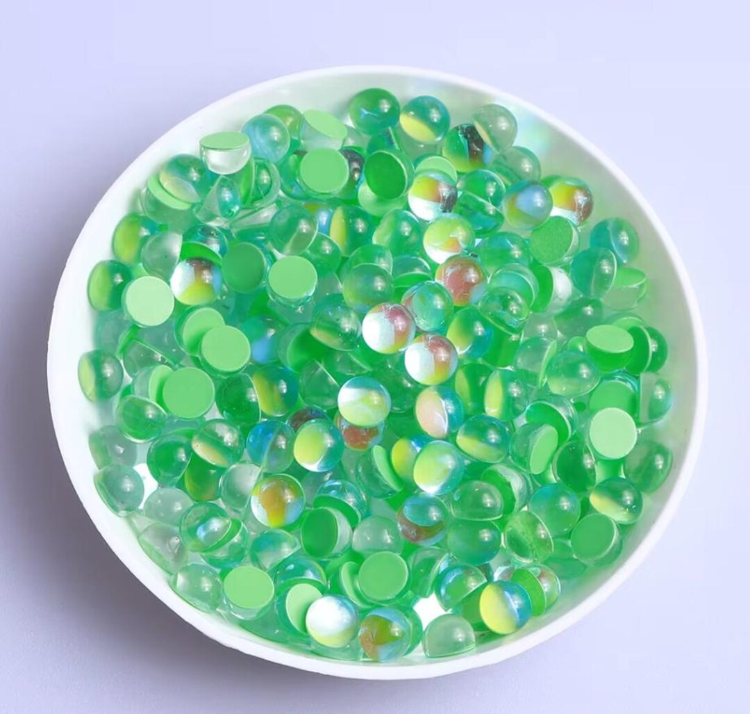 Mermaids Tear Green Glass Rhinestones - Etsy