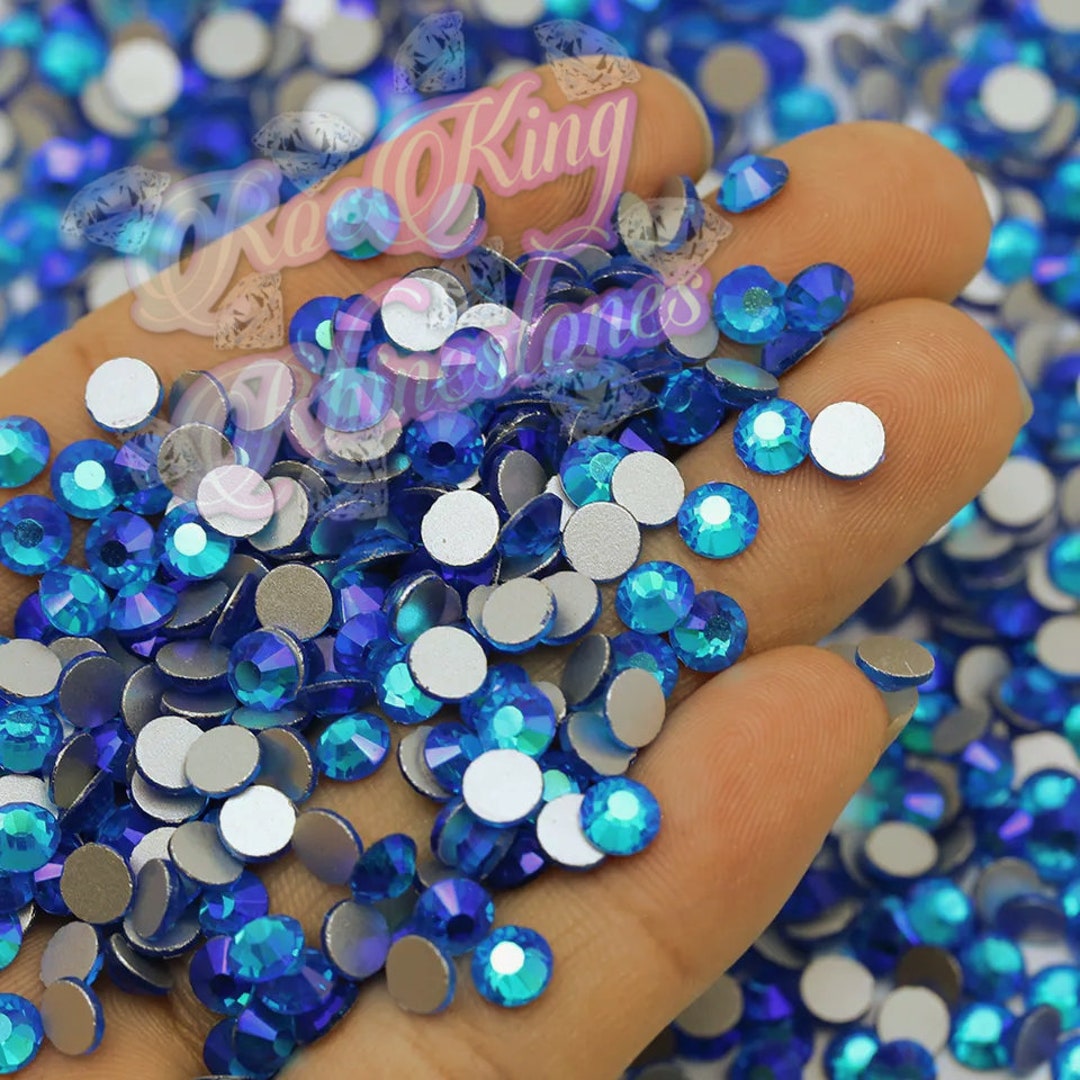 New-capri Blue AB Glass Non-hotfix Rhinestones - Etsy