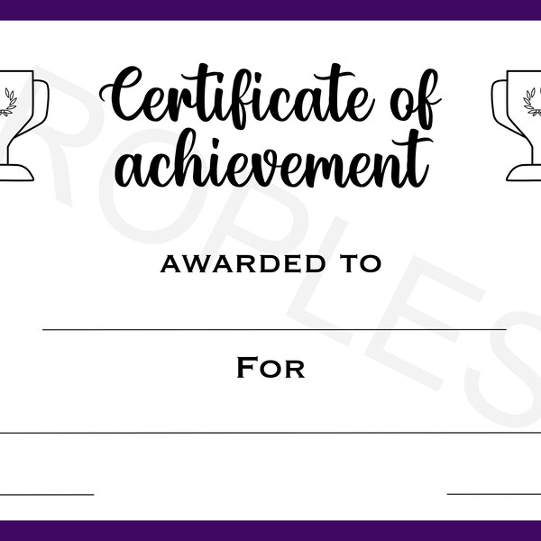 Certificate of Congratulations Recognition - Etsy