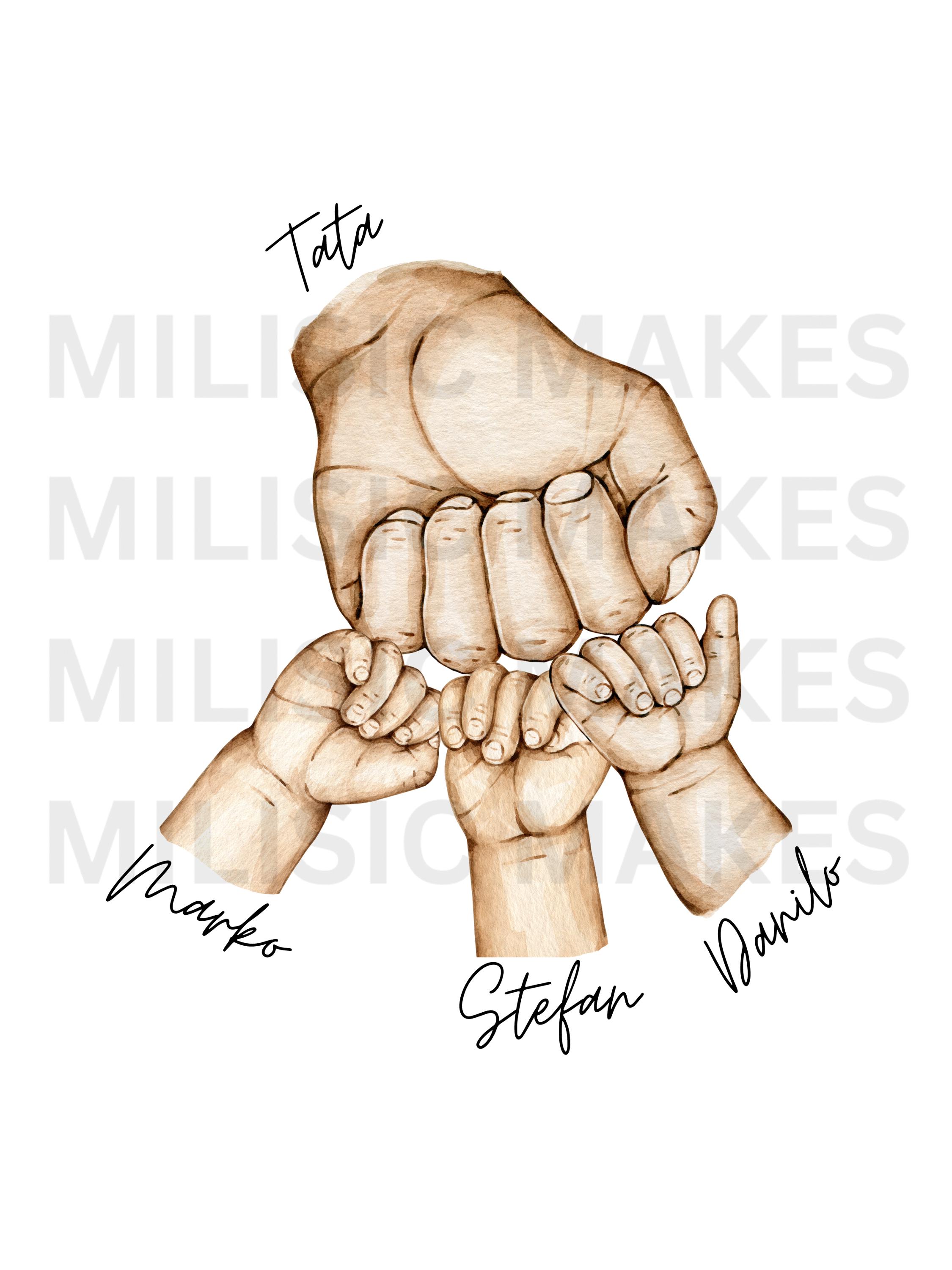 Family Hands Custom Digital Download - Etsy