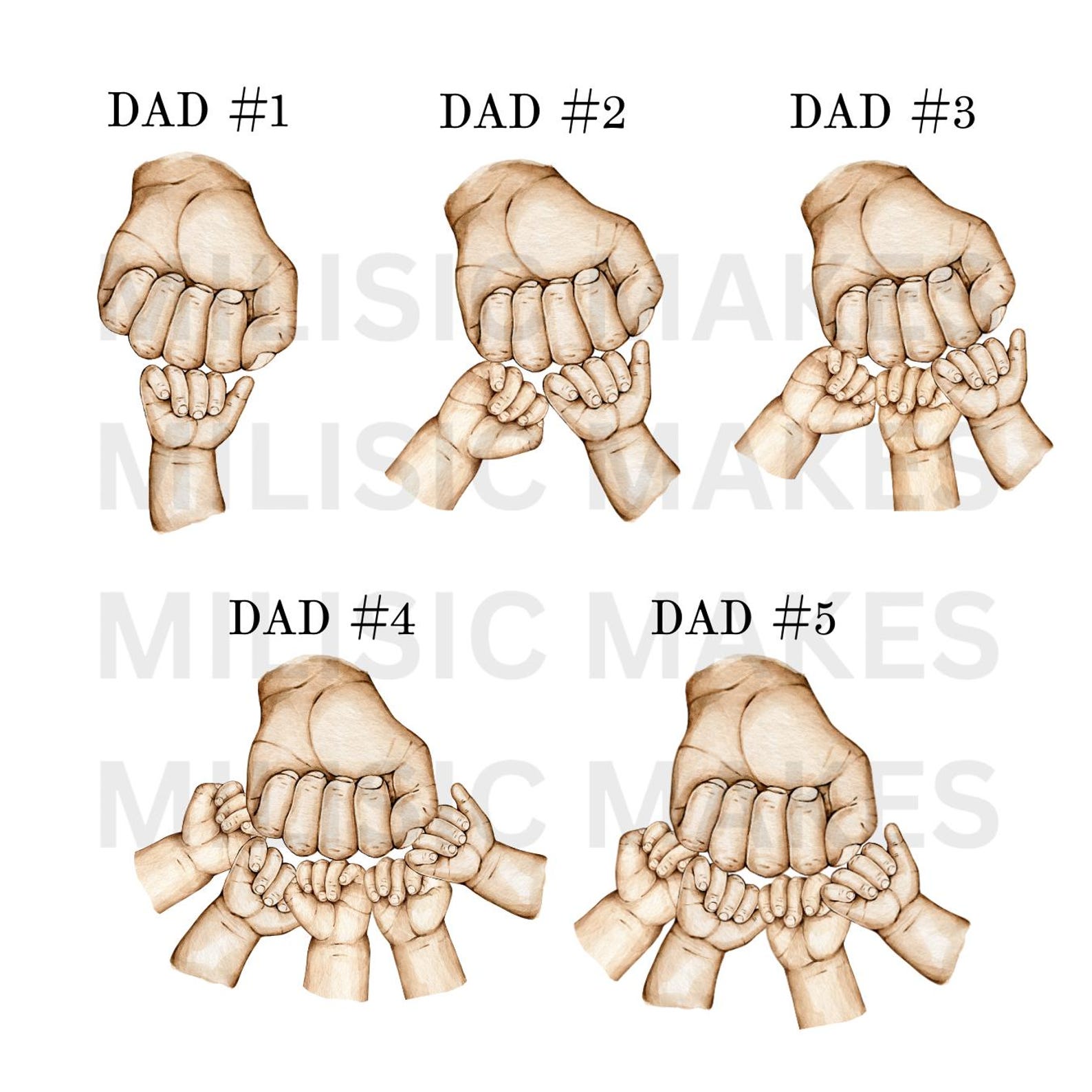 Family Hands Custom Digital Download - Etsy