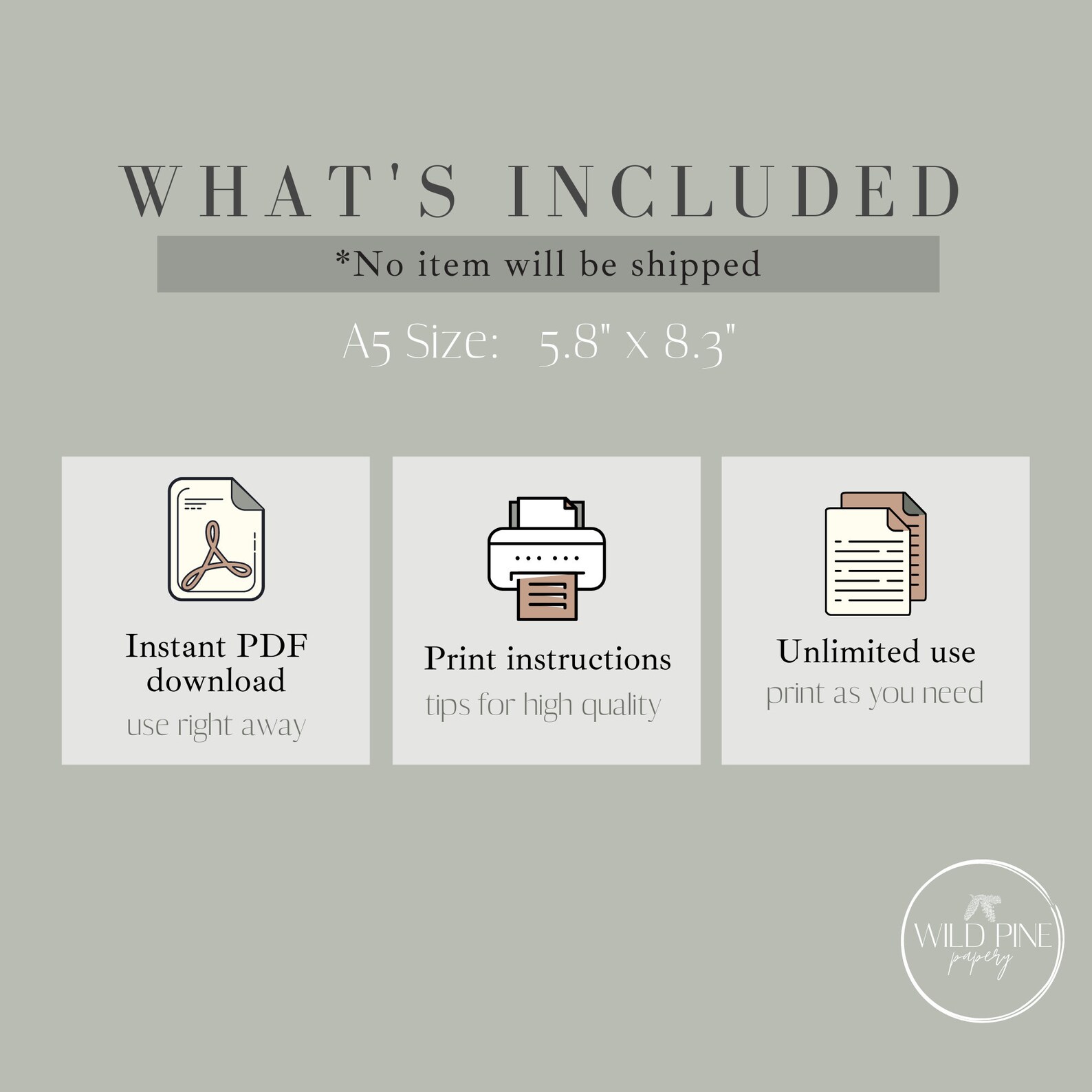 2021 Minimalist Printable Planner Insert Quote Dashboard | Etsy