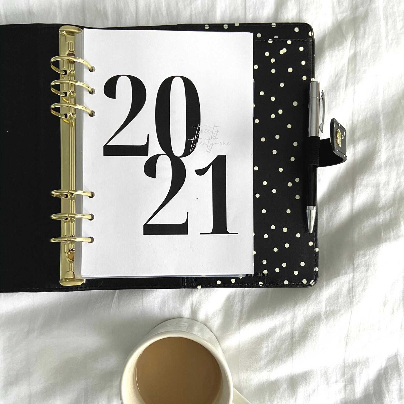 2021 Minimalist Printable Planner Insert Quote Dashboard - Etsy